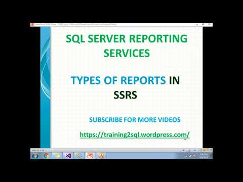 12 TYPES OF REPORTS IN SSRS | REPORT TYPES IN SSRS