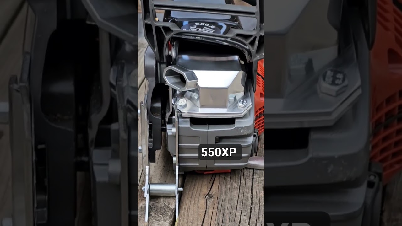 Husqvarna 550xp performance muffler #550xp #cnc #performance #chainsaw #husqvarna