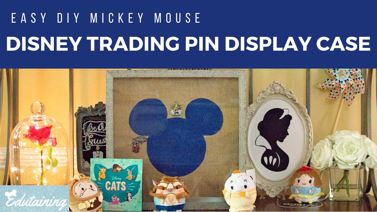 DIY Disney Pin Trading Display Case | Mickey Mouse Shadow Box