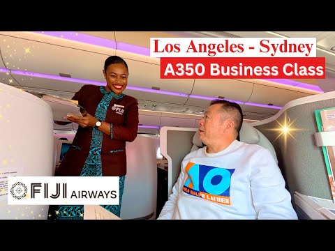 Fiji Airways A350 Business Class | LAX - Sydney, HONEST FULL FLY REVIEW ✈️