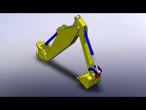 3D file hydraulic backhoe・3D printable model to download・Cults
