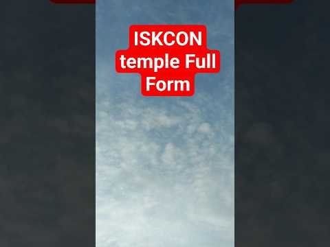 ISKCON temple full form