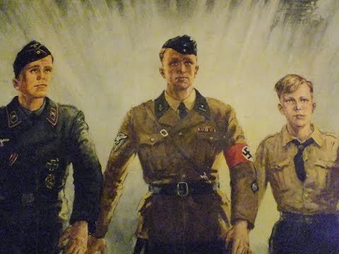 WW2 German Propaganda Poster 1935 - Linen backed