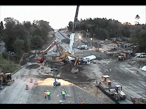 Time lapse: WSDOT works on SR 520 at 84th Ave.