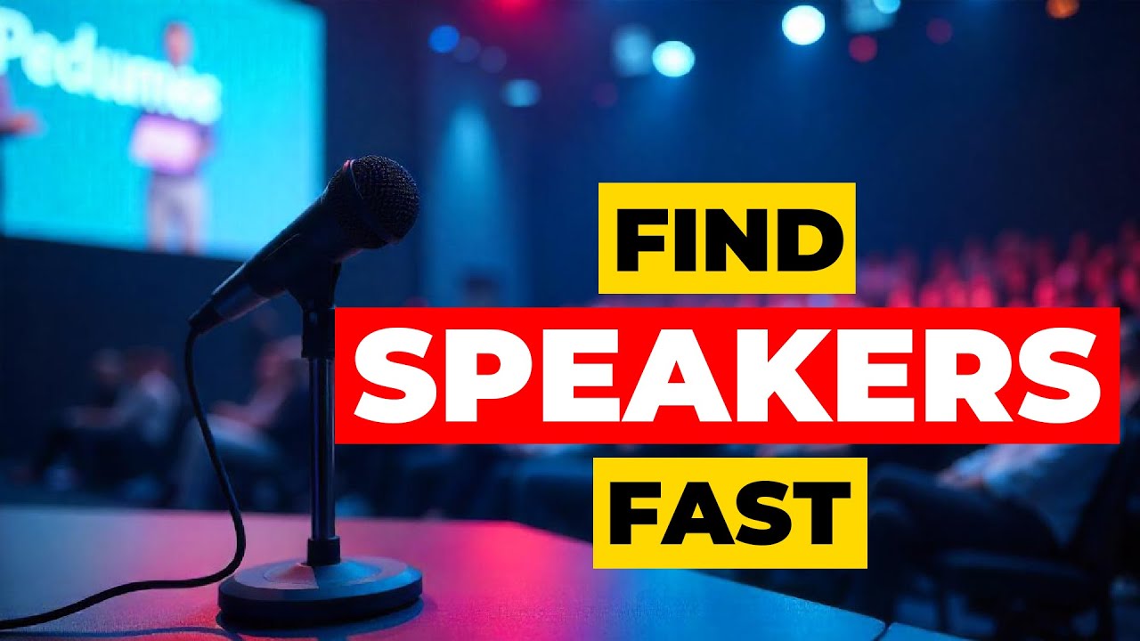 How to Find the Perfect Speaker for Your Event (Without Wasting Hours Online)