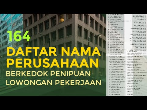 HATI-HATI MELMAR KERJA DI PERUSAHAAN INI