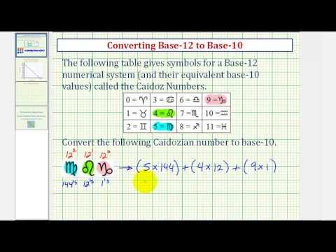 Ex: Convert Base-12 to Base-10 | Math Help from Arithmetic through ...