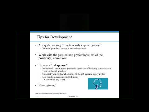 Career Development and Training Opportunities