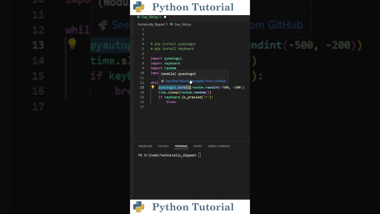 Creating An Auto-Scroller With Python | Python Tutorial