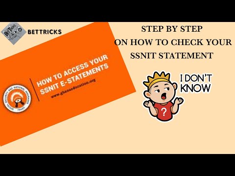 How to see your SSNIT CONTRIBUTION STATEMENT ONLINE