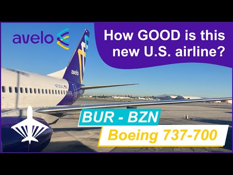 TRIP REPORT | Avelo Airlines XP175 | Burbank - Bozeman | Boeing 737-700 | N705VL | Economy Class
