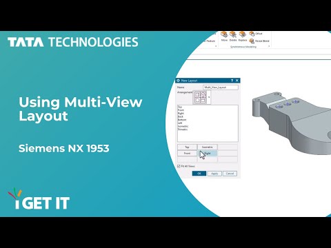 How to use Multi-View Layout in MBD | NX 1953 Series | PLM Tech Talk Blog