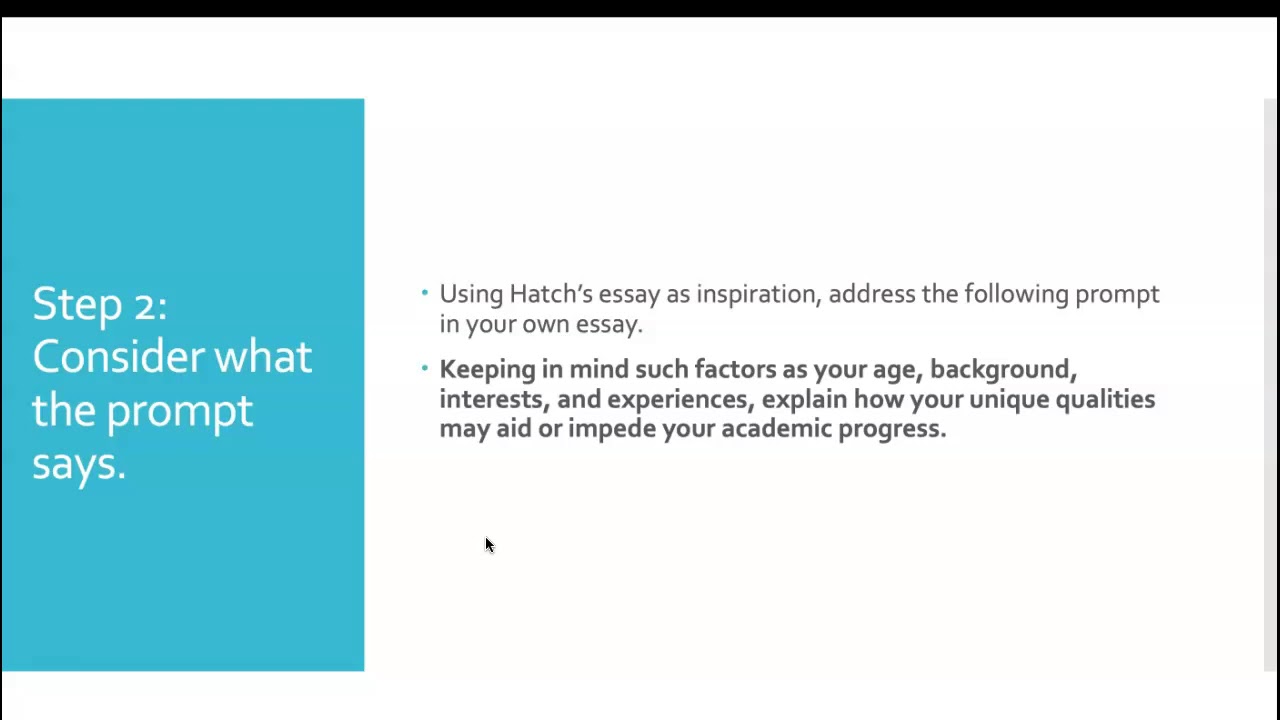 Hacking the Prompt Essay 1