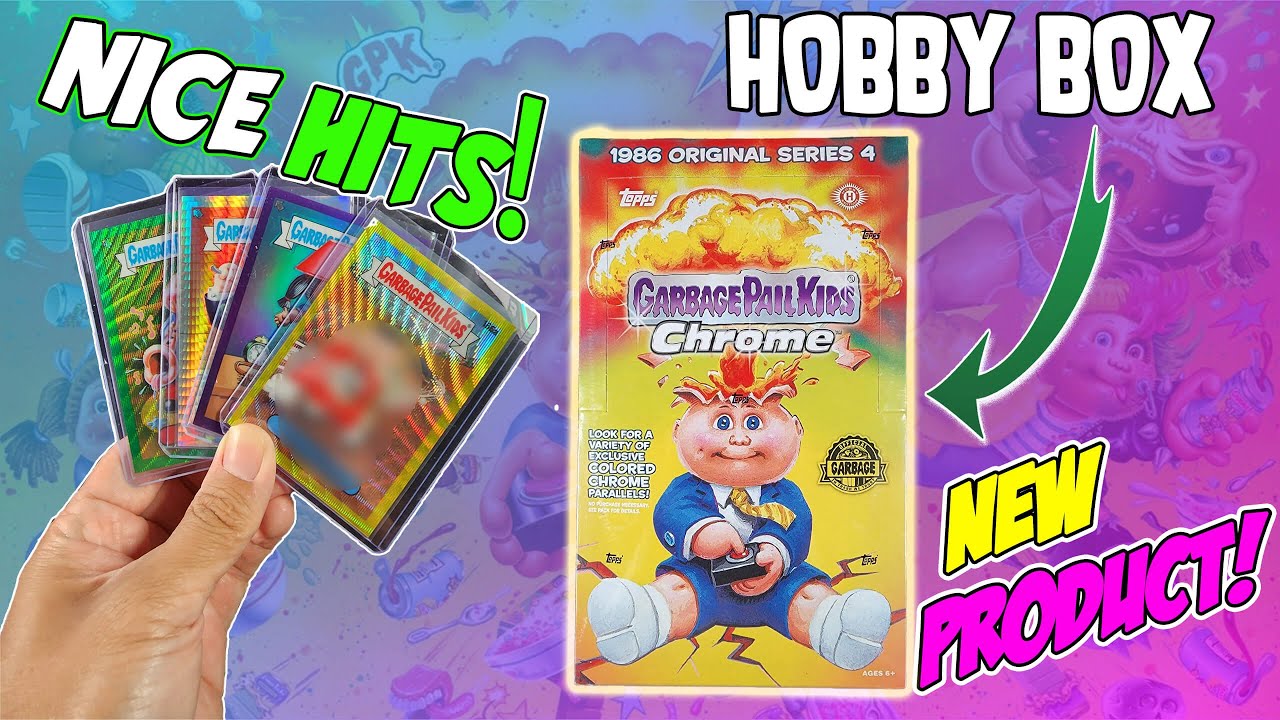 BRAND NEW WITH BEAUTIFUL PARALLELS! 2021 Topps Chrome Garbage Pail Kids Series 4 Hobby Box Review!