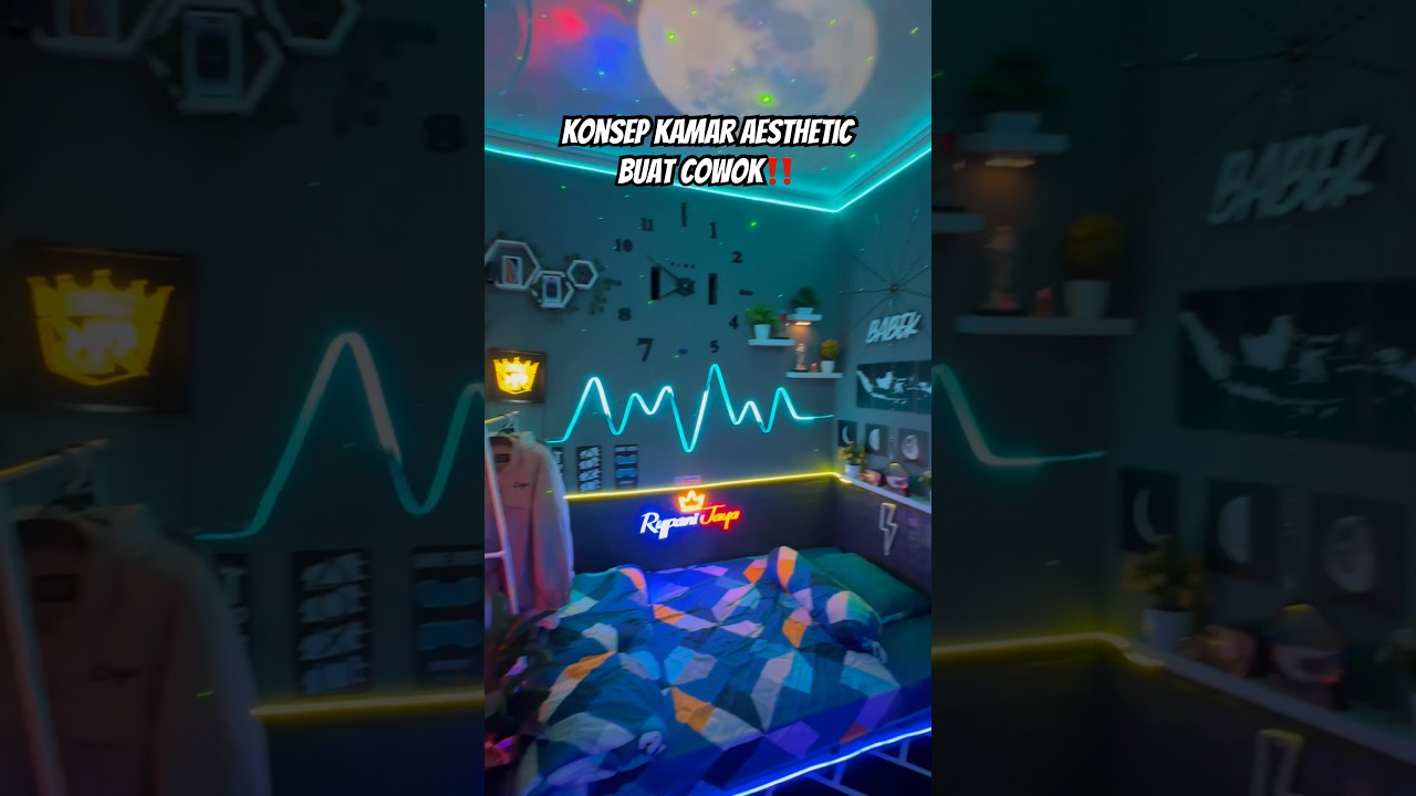 Inspirasi kamar buat cowok. #kamaraesthetic #aesthetic #kamaridaman #interiordesign #kamartidur