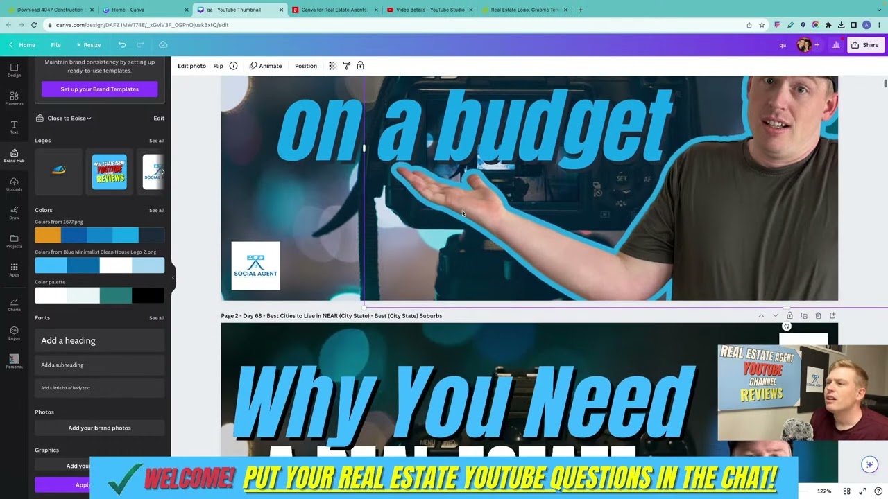 Canva for Real Estate Agents | Q&A YouTube Workshop