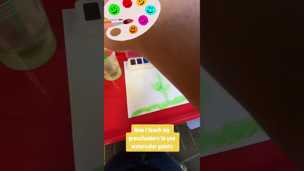 Struggling with watercolors in the classroom? 🎨 Check out my rhythm technique: 