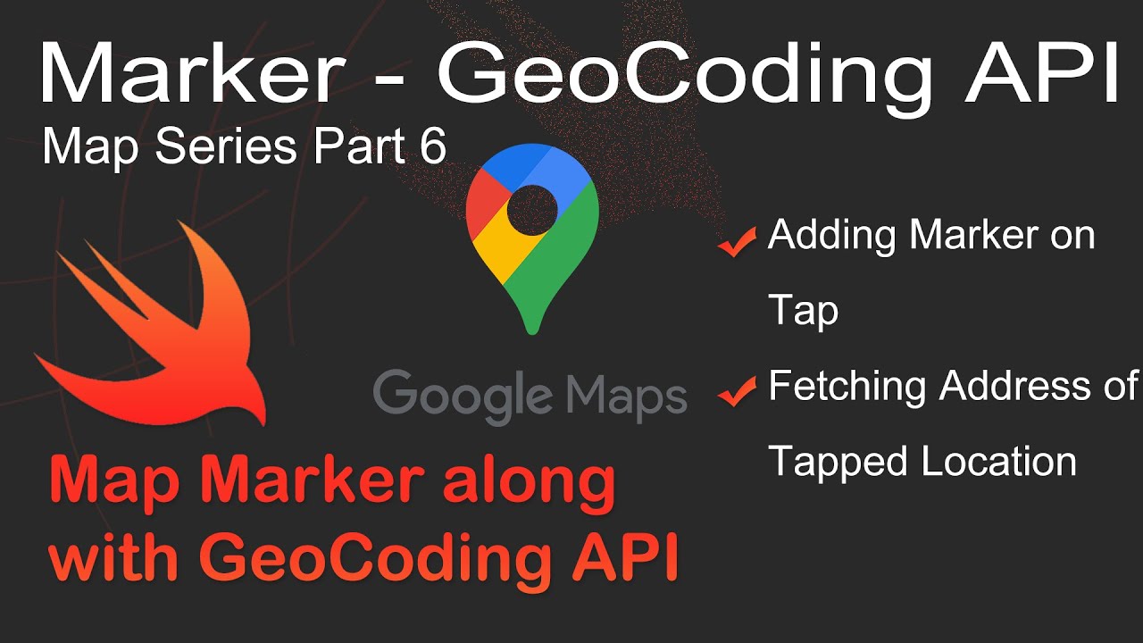 How to add a Marker on Tap and fetch Address using GeoCoding API