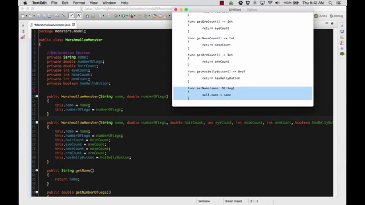 Translating Java to Swift