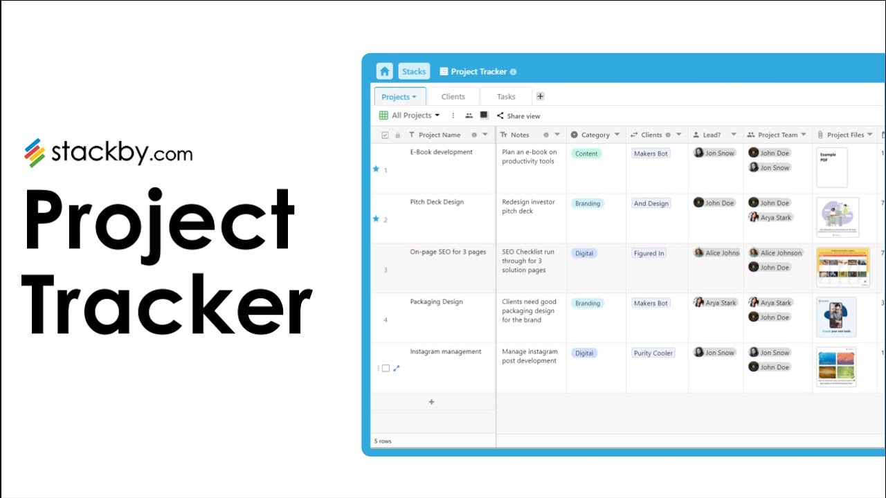 How to build your Custom Project Tracker