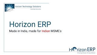 Horizon ERP | Reviews, Pricing & Demos - SoftwareAdvice GB
