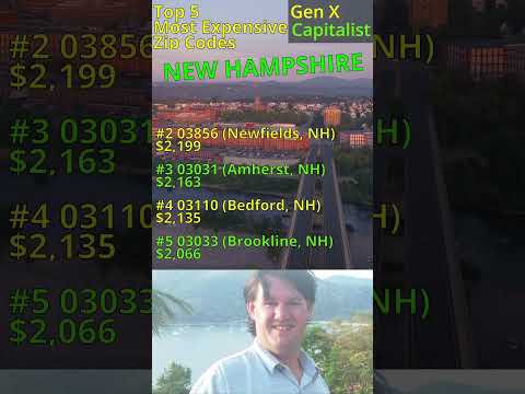Top 5 Most Expensive NEW HAMPSHIRE Home areas by zip code.