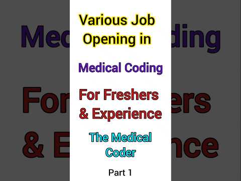 Various Medical Coding Job Opening For Freshers & Experience | Medical Coding Jobs #medicalcoding