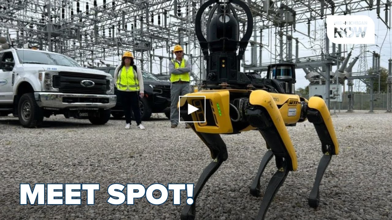 Consumers Energy's new robotic dog, Spot, helps to prevent power outages