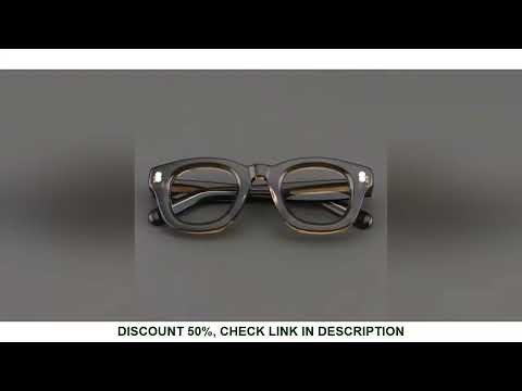2024 Men Glasses Frame Fashion Thick Acetate Square Designer Brand Myopia Eyewear Handmade Optics Wo