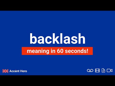 BACKLASH - Meaning and Pronunciation