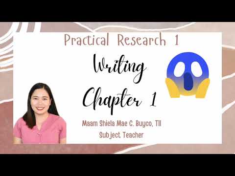 How to Write Chapter 1| Practical Research 1