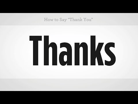 How to Say "Thank You" | Mandarin Chinese