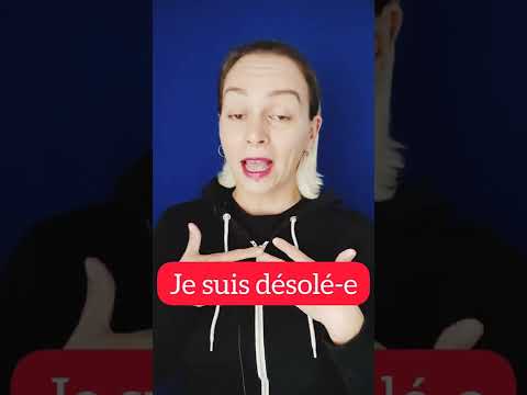 How to say sorry in French 🇨🇵.  #french #sorry #learnfrench #france #viral #frances #francia #fle