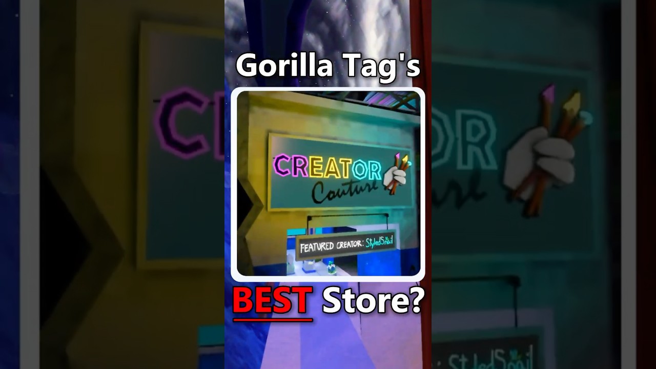 Gorilla Tag's BEST Store? 🤔 || #gorillatag #shorts #gtag #vr