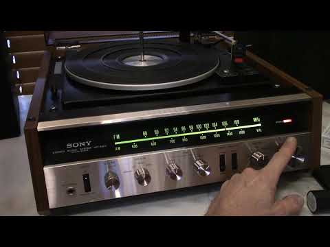 RESTORED SONY HP-210A PAIRED w/NEW SONY 3 WAY SPEAKERS (Purchased on Amazon) Revised video