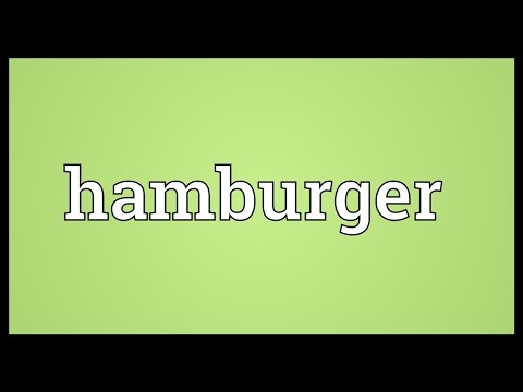 Hamburger Meaning