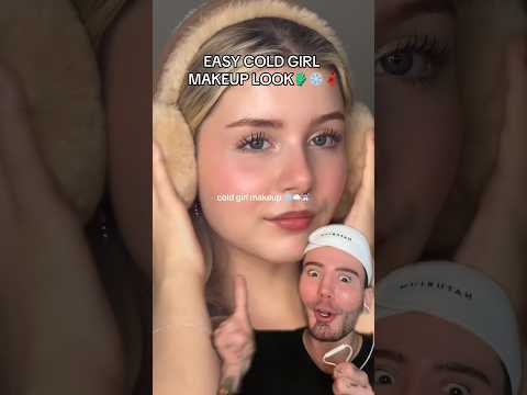 VIRAL WINTER MAKEUP LOOK😱 (folow for more💗) @darceyangel #makeup #makeuptutorial #beauty #beautytips