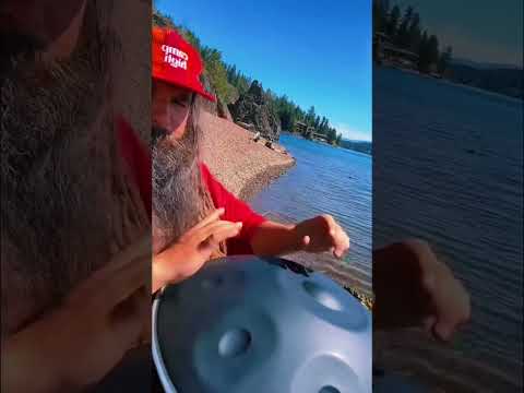 Handpan Music in Nature 🌊🛸☀️ #handpan #music #musician #nature #relaxingmusic #relaxing #beard