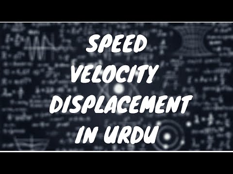 Definition of Speed, Velocity, Distance and Displacement in Urdu / Hindi