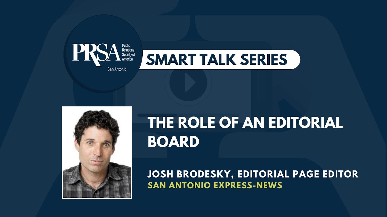 Smart Talk Series: The Role of An Editorial Board