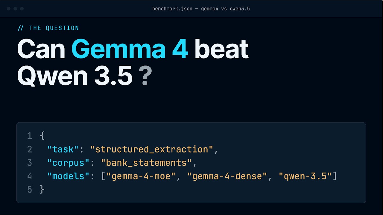 Gemma 4 for Structured Data Extraction: Can It Beat Qwen 3.5?