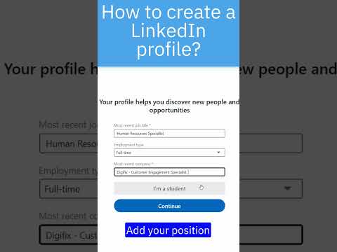 How to create a LinkedIn Profile 🚀 | Step-by-Step Tutorial # ...