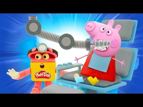 Peppa Pig's Dentist Visit 🦷Kids Animation | Play-Doh Videos | The Play-Doh Show ⭐️