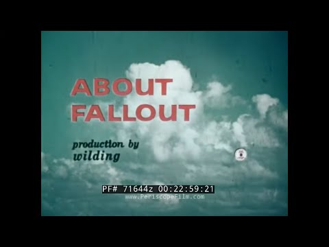 " ABOUT FALLOUT " 1955 CIVIL DEFENSE FILM FALLOUT SHELTERS ATOMIC BOMB RADIATION 71644z