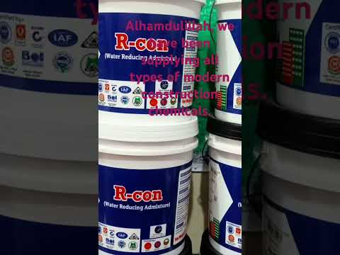 Alhamdulillah, we have been supplying all types of modern construction chemicals.