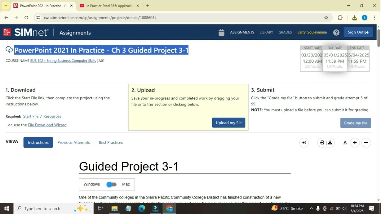 PowerPoint 2021 In Practice Independent Project 3-1 | Assignment Walkthrough| SIMnet PowerPoint Help