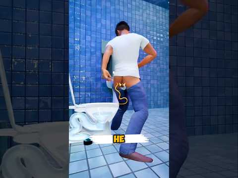 🐍Hidden snake in toilet seat 💺😱 #shorts #snake #toilet #ytshorts