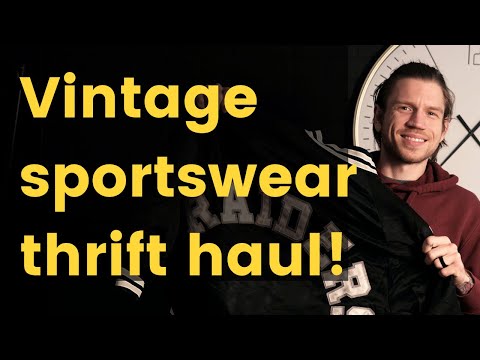 Vintage sportswear thrift haul - I make a full time living selling used clothes on eBay
