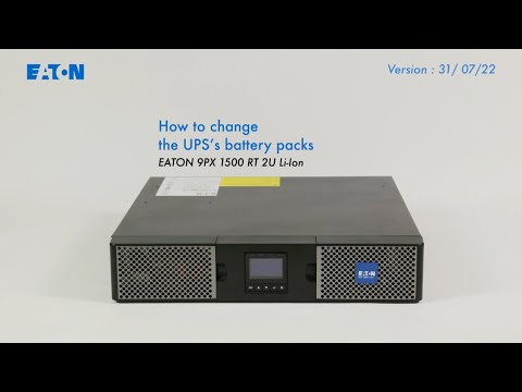 How to change the UPS's battery pack 9PX-1500-RT-2U-Li-Ion