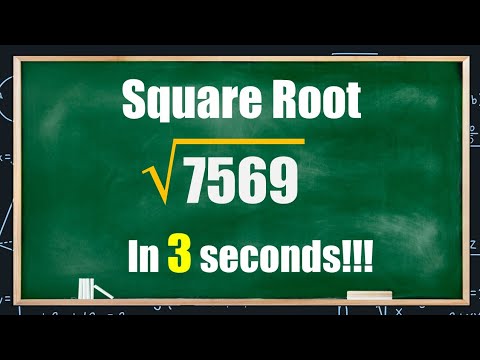 How to get SQUARE ROOT of 4 digit numbers in 3 seconds! | Math Tricks